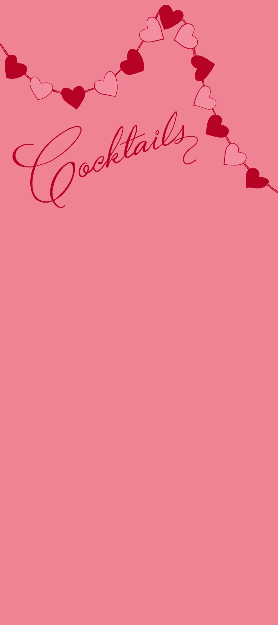 Customizable Hearts Menu - Set of 10 – Marigo Flowers